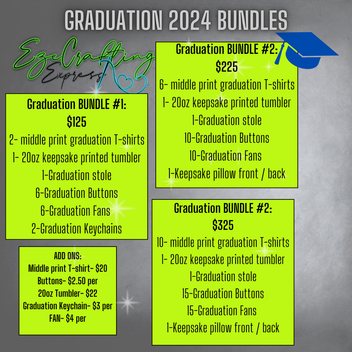 Graduation Bundles 2024 – EzeSublimationblanks