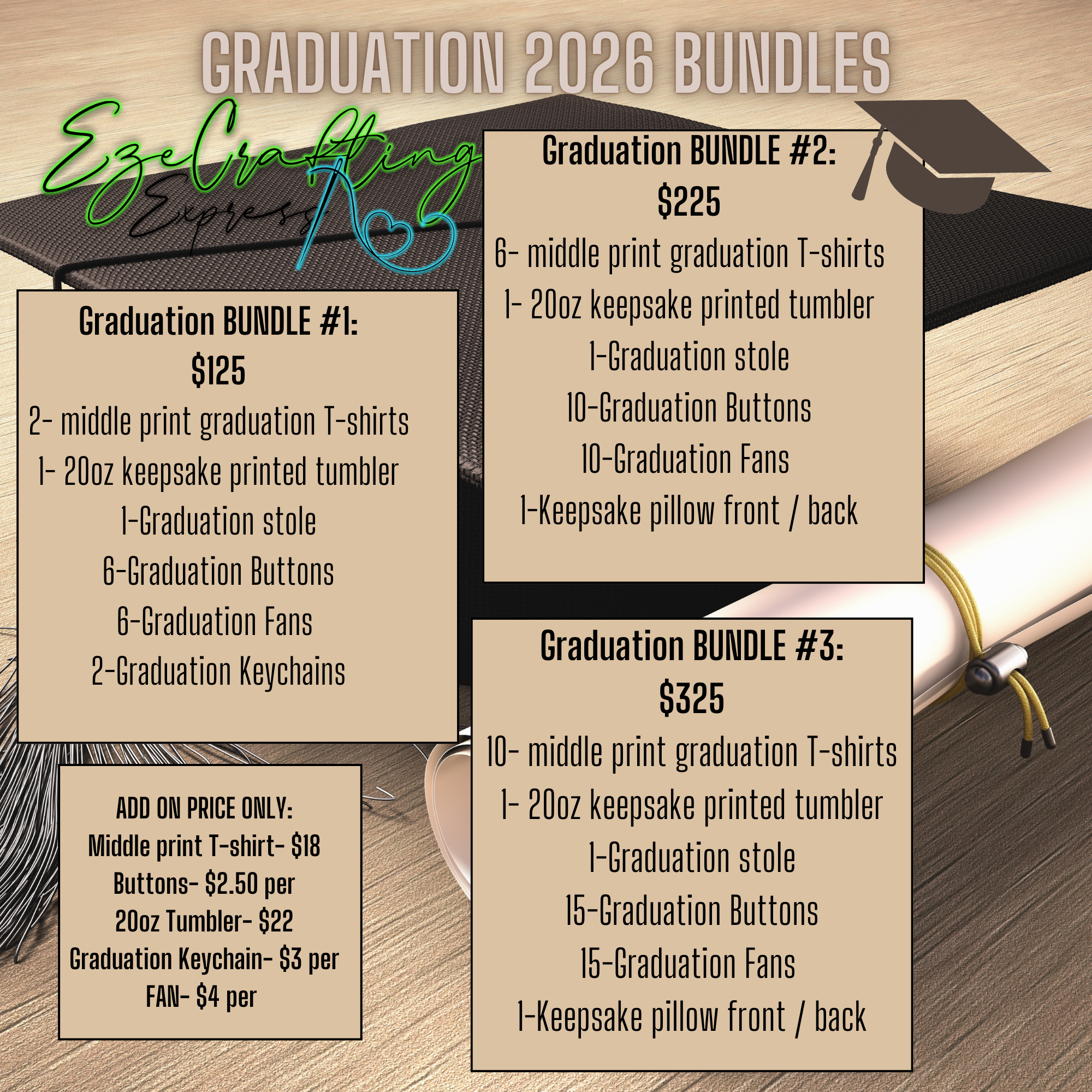 Graduation Bundles 2026 – EzeSublimationblanks